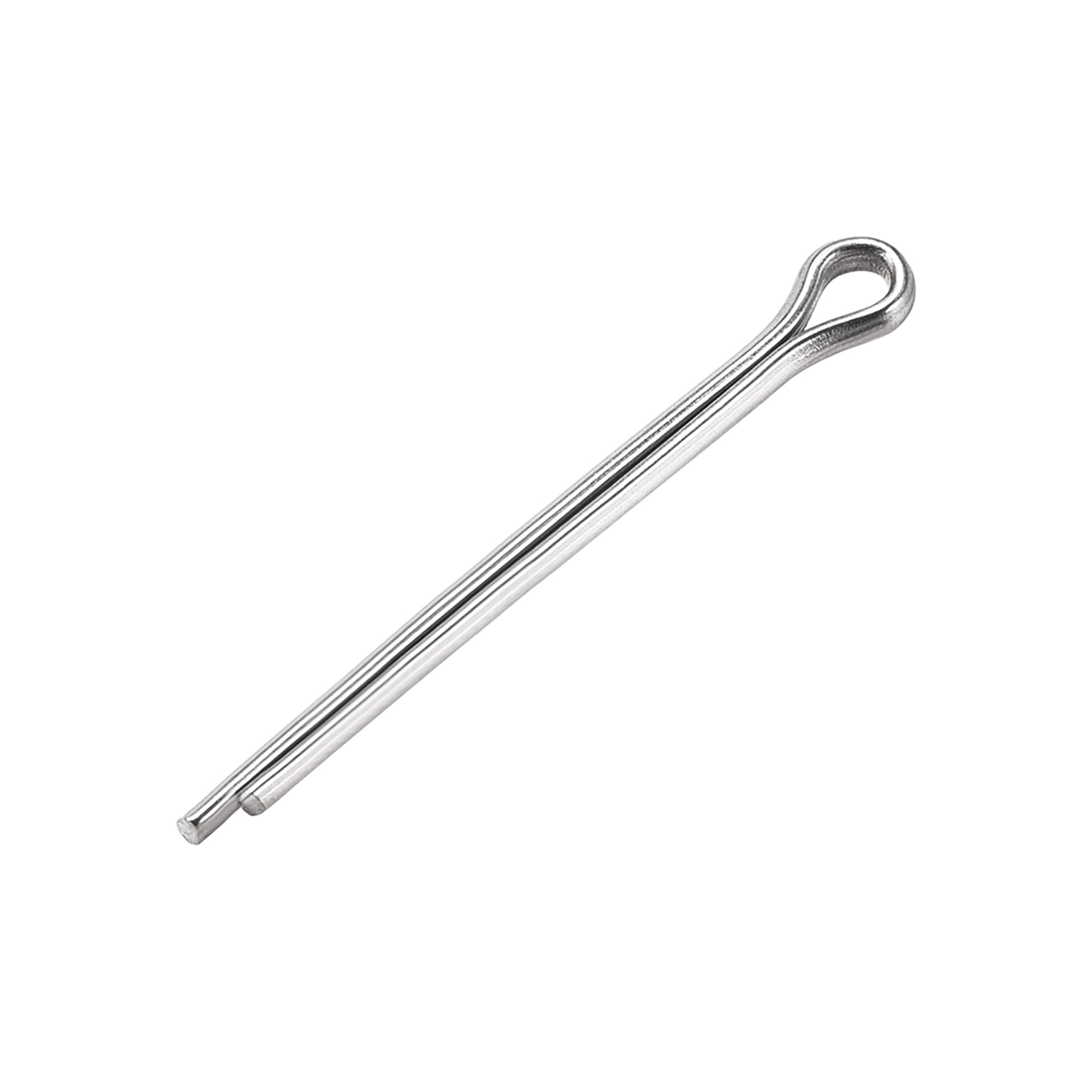Split Cotter Pin -2mm x 25mm 304 Stainless Steel 2-Prongs Silver Tone ...