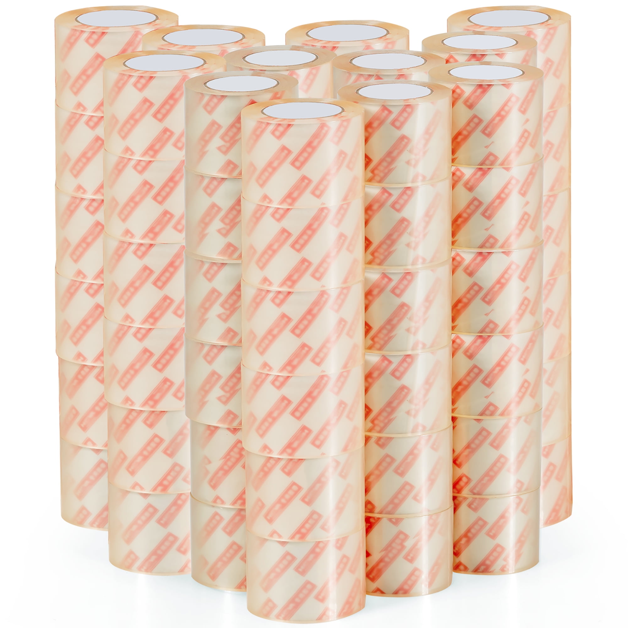 Costway 72 Rolls Clear Carton Box Shipping Packing Package Tape 3''x55 ...