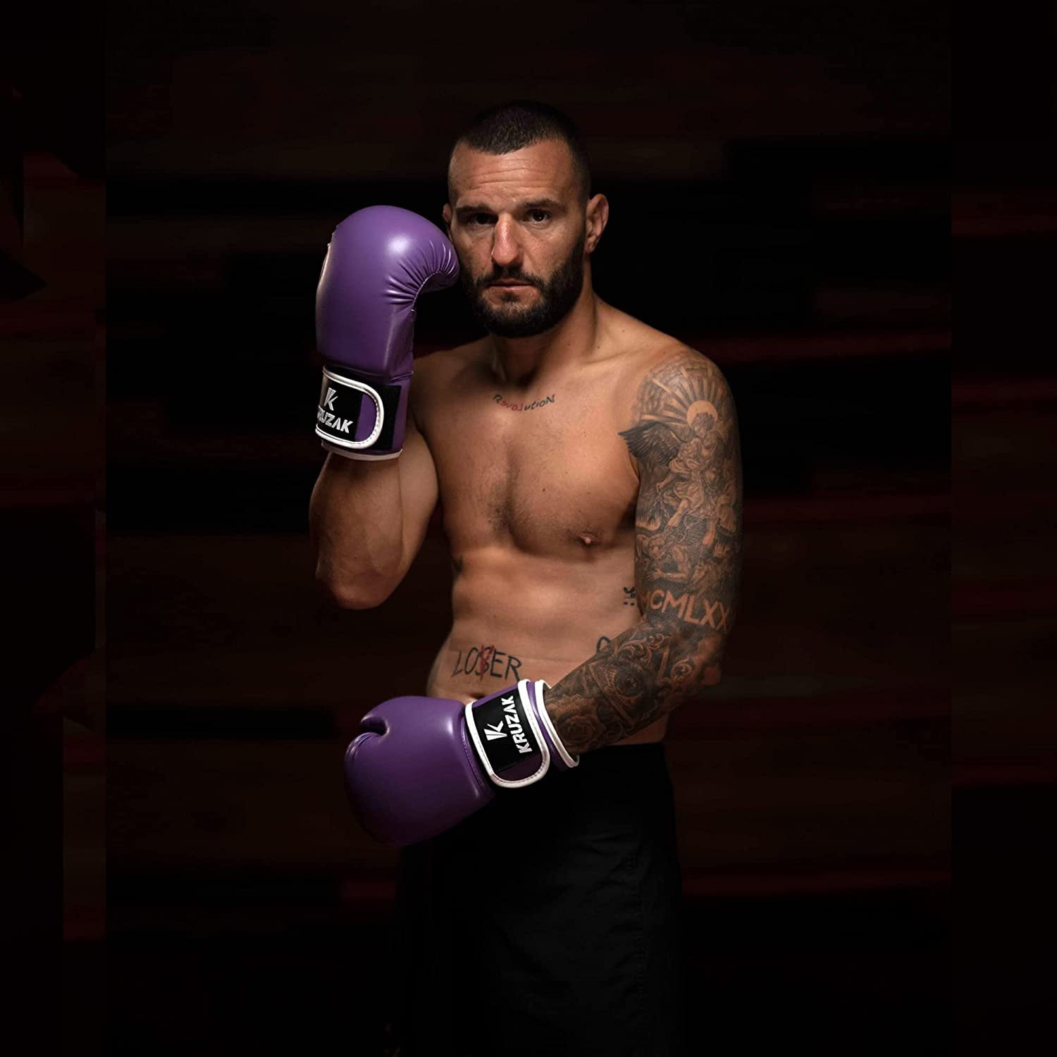 Buy Kruzak Plain Boxing Gloves for Sparring, Kickboxing, Muay Thai ...