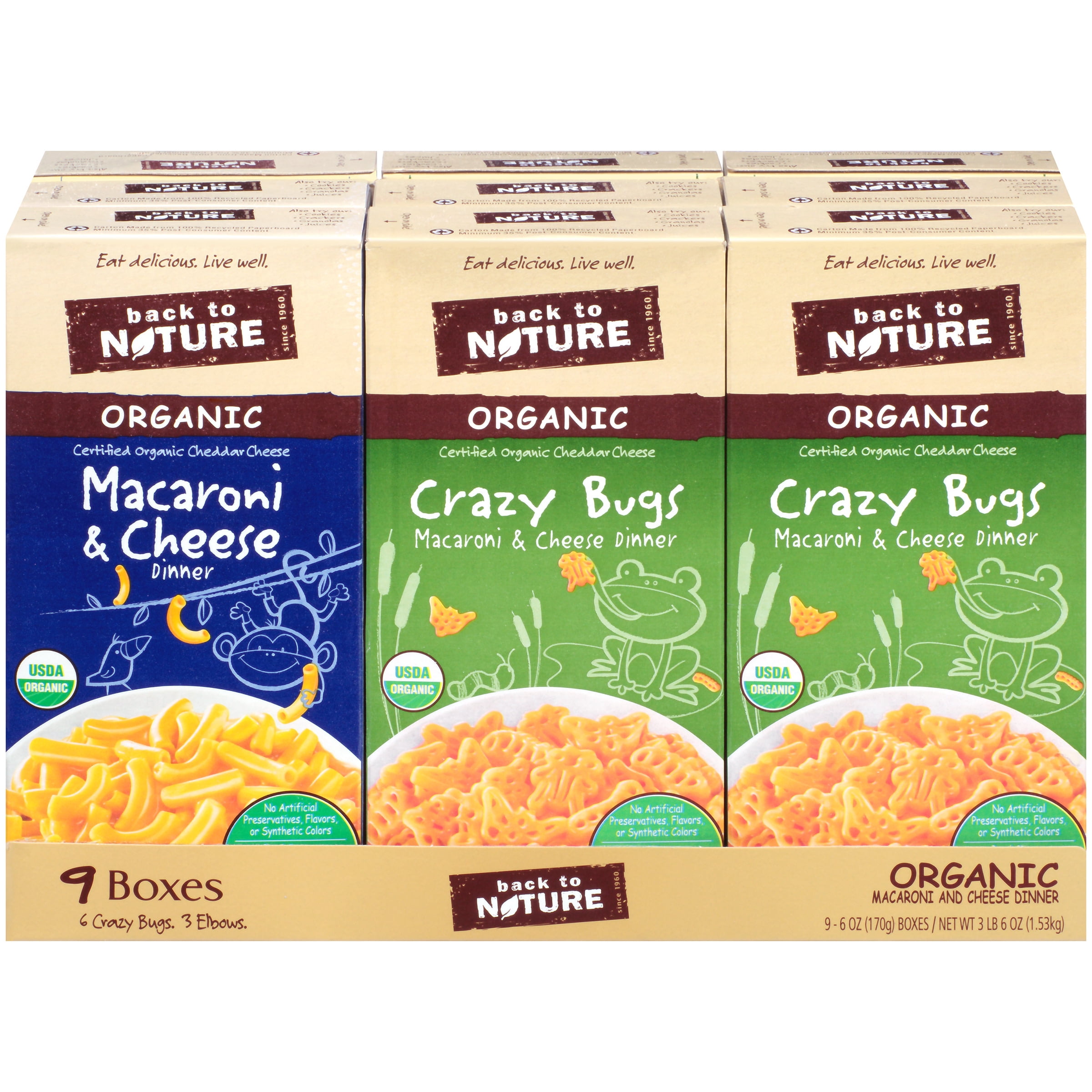 Organic Macaroni and Cheese Dinner Variety Pack - Walmart.com