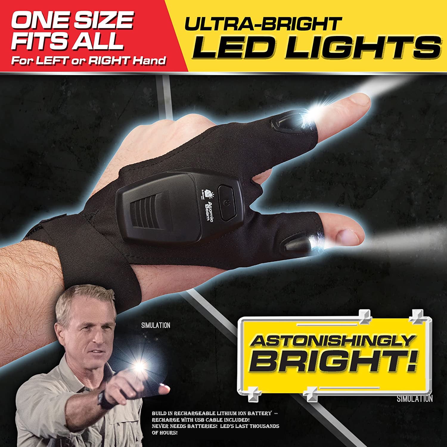 Atomic Beam Flashlight Lithium Battery - The Best Picture Of Beam