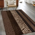 Animal Print Washable Rug 3x5 Area Rug for Living Room Bedroom Non Slip ...