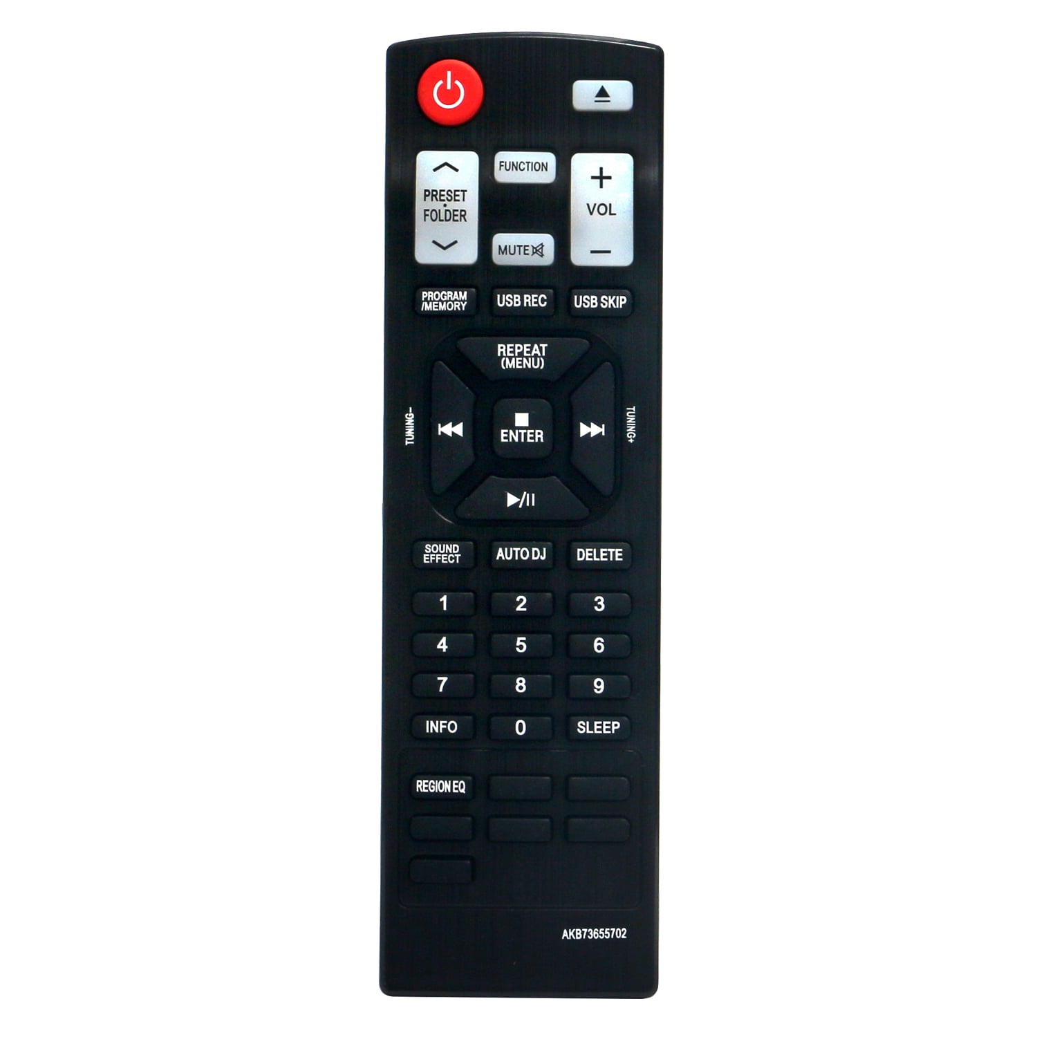 New AKB73655702 Replaced Remote Control fit for LG Mini Hi-Fi System ...