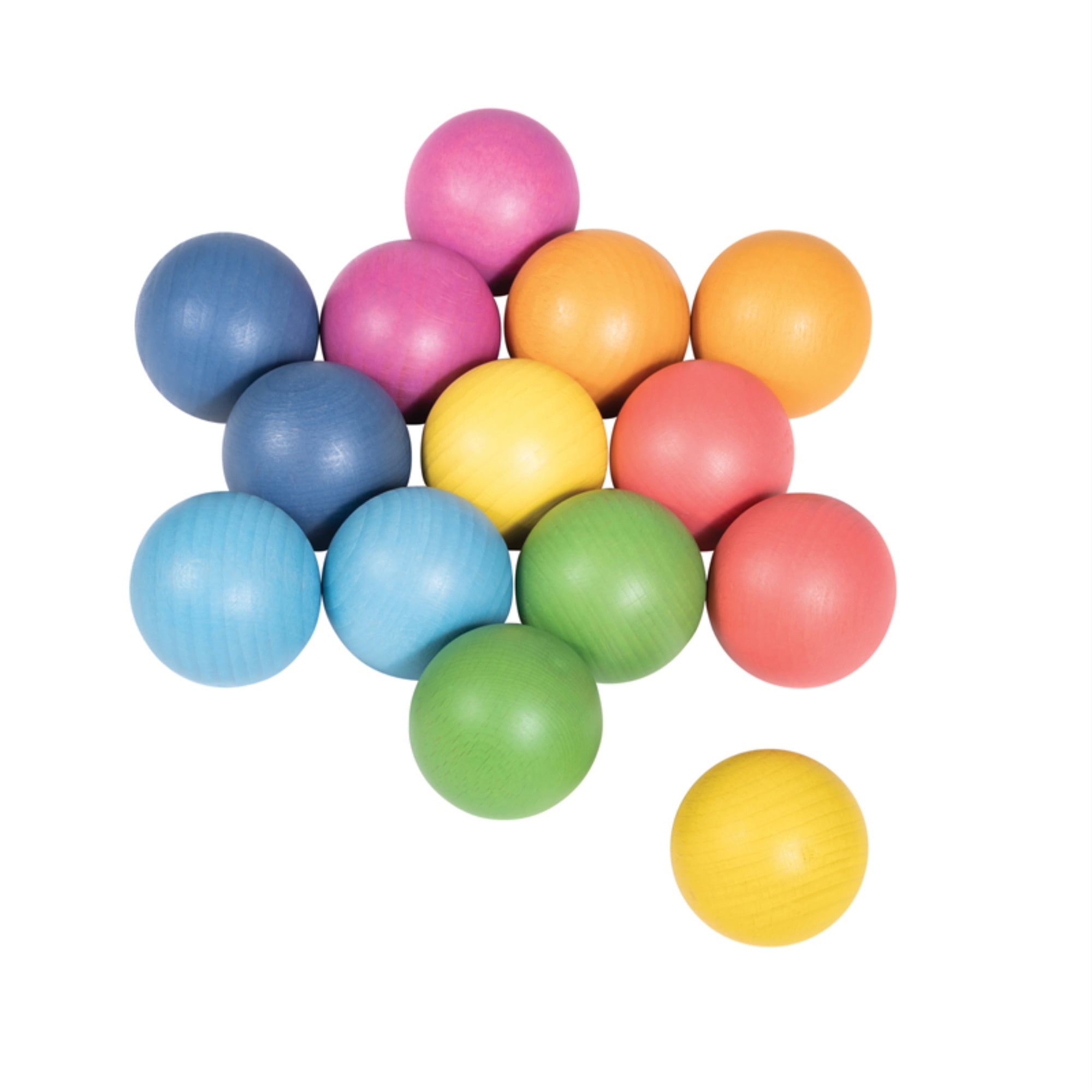 TickiT Creative Play Rainbow Wooden Toy Balls, Set of 14 - Walmart.com
