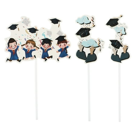 1 Pack Graduation Cake Picks Graduation Party Dessert Picks Pretty ...