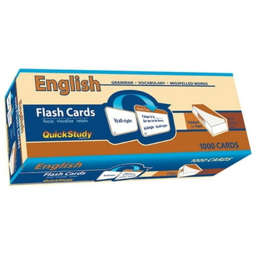 QuickStudy Spanish Phrases Flash Cards: 1000 Cards for English Teaching ...