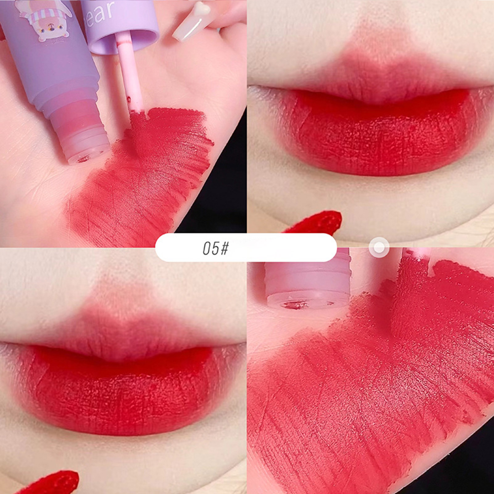 Matte Velvet Mist Lip Glaze Lipstick Non-Sticky and Non-Fading ...
