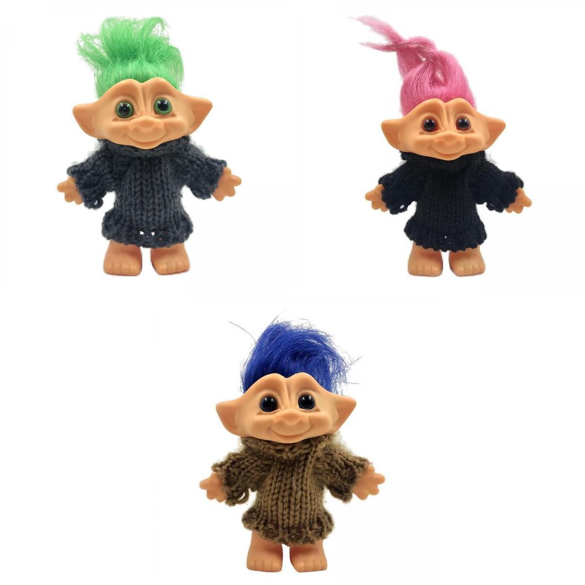 Paquete de 3 muñecos Troll Baoblaze figuras de acción de pelo de ...