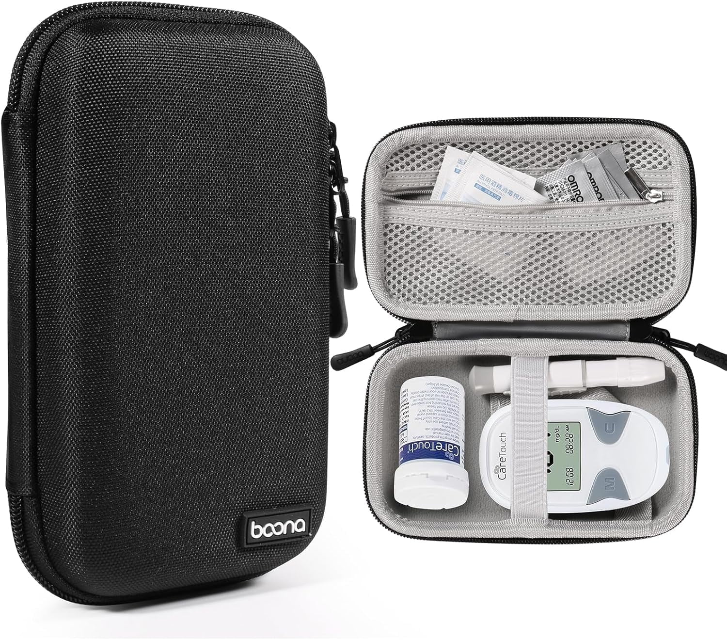 Diabetes Travel Case EVA Hard Shell Diabetic Supplies Bag Organizer for ...