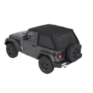 Bestop 53901-17 Halftop Soft Top Fits select: 2015-2018 JEEP WRANGLER ...