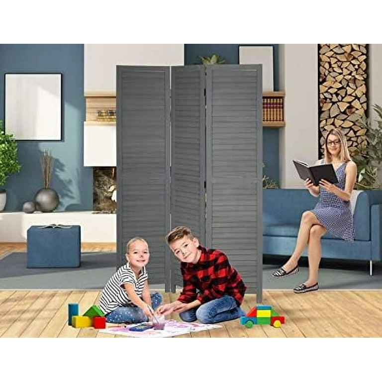 3 Panel Room Dividers Room Divider, 6 Panels, Foldable Privacy Screen ...