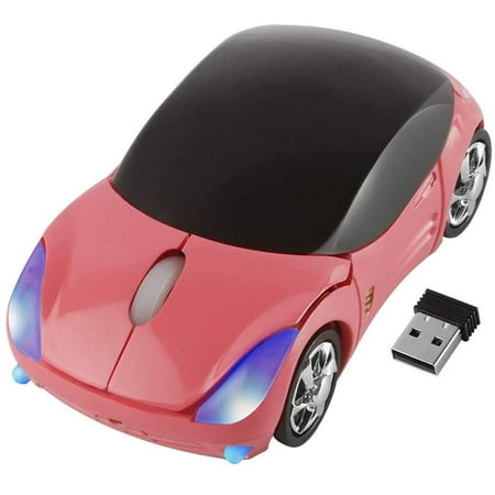 Mini Sized 2.4GHz Wireless Mouse Car Shape Optical Cordless Mice with ...