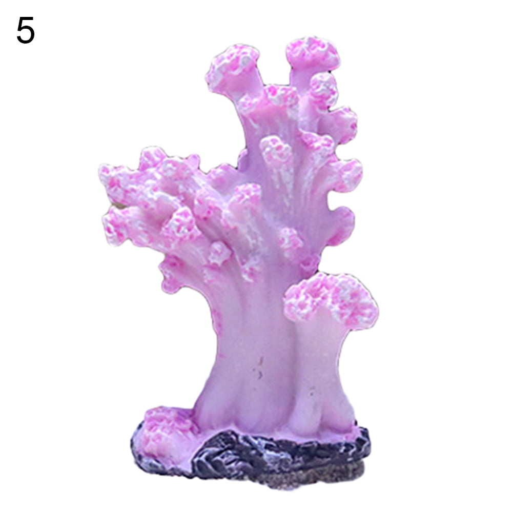 Aquarium Artificial Resin Coral Fish Tank Non-toxic Landscape ...