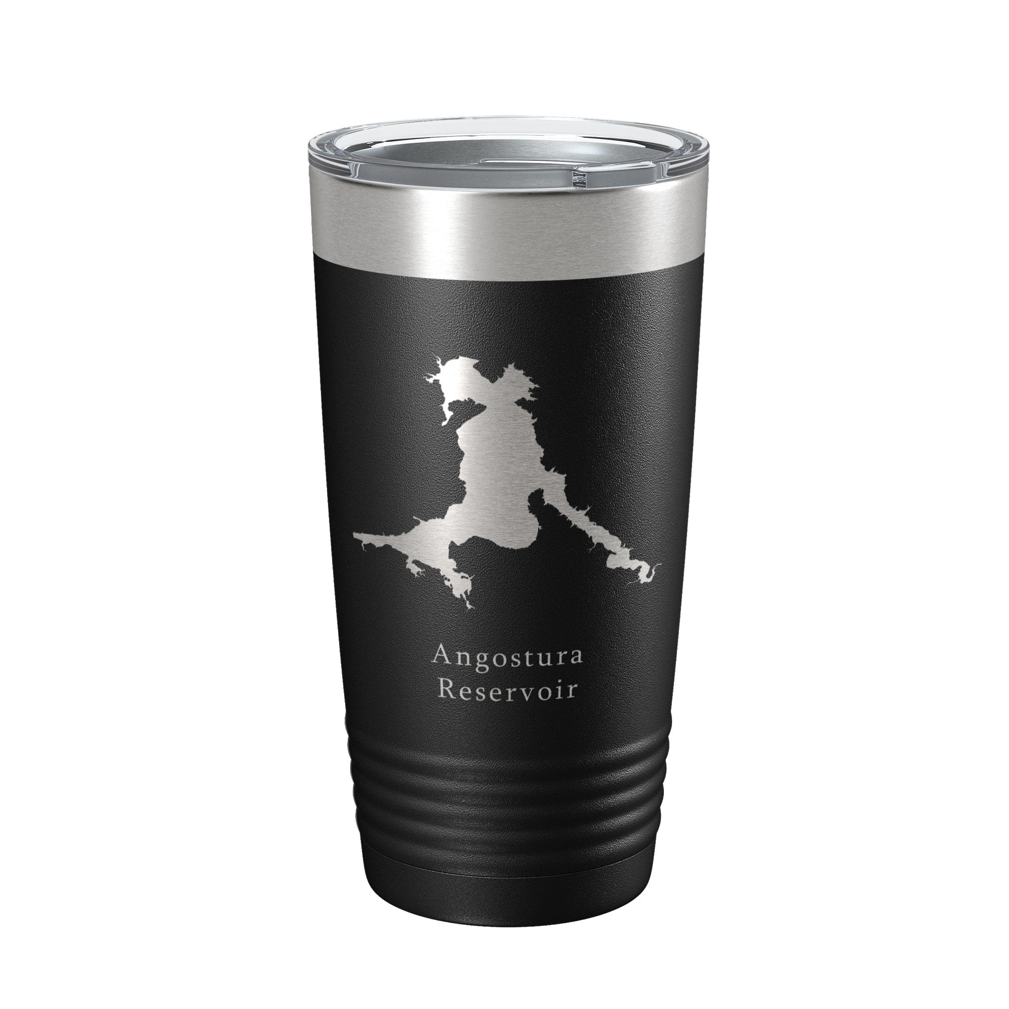 Angostura Reservoir Tumbler Lake Map Travel Mug Insulated Laser ...