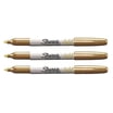 Sharpie Metallic Permanent Markers, Fine Point, Gold, 2 Count - Walmart.com