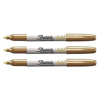 Sharpie Metallic Permanent Markers, Fine Point, Gold, 2 Count - Walmart.com