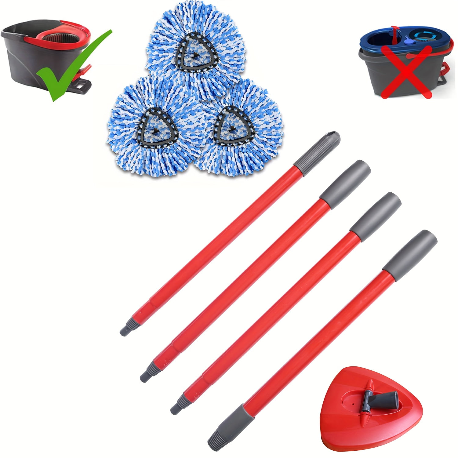 Click here for Grm 1set  Spin Mop Replace Head  Base  Handle Set... prices