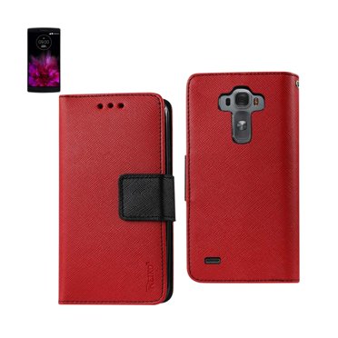Lg X Style (tribute Hd) 3-in-1 Wallet Case In Red - Walmart.com