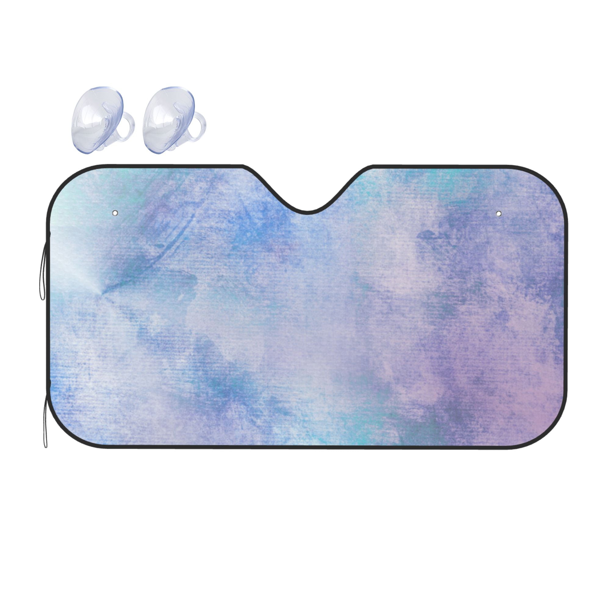 YFYANG Front Windshield Sun Shade, Blue and Purple Texture Foldable Car ...