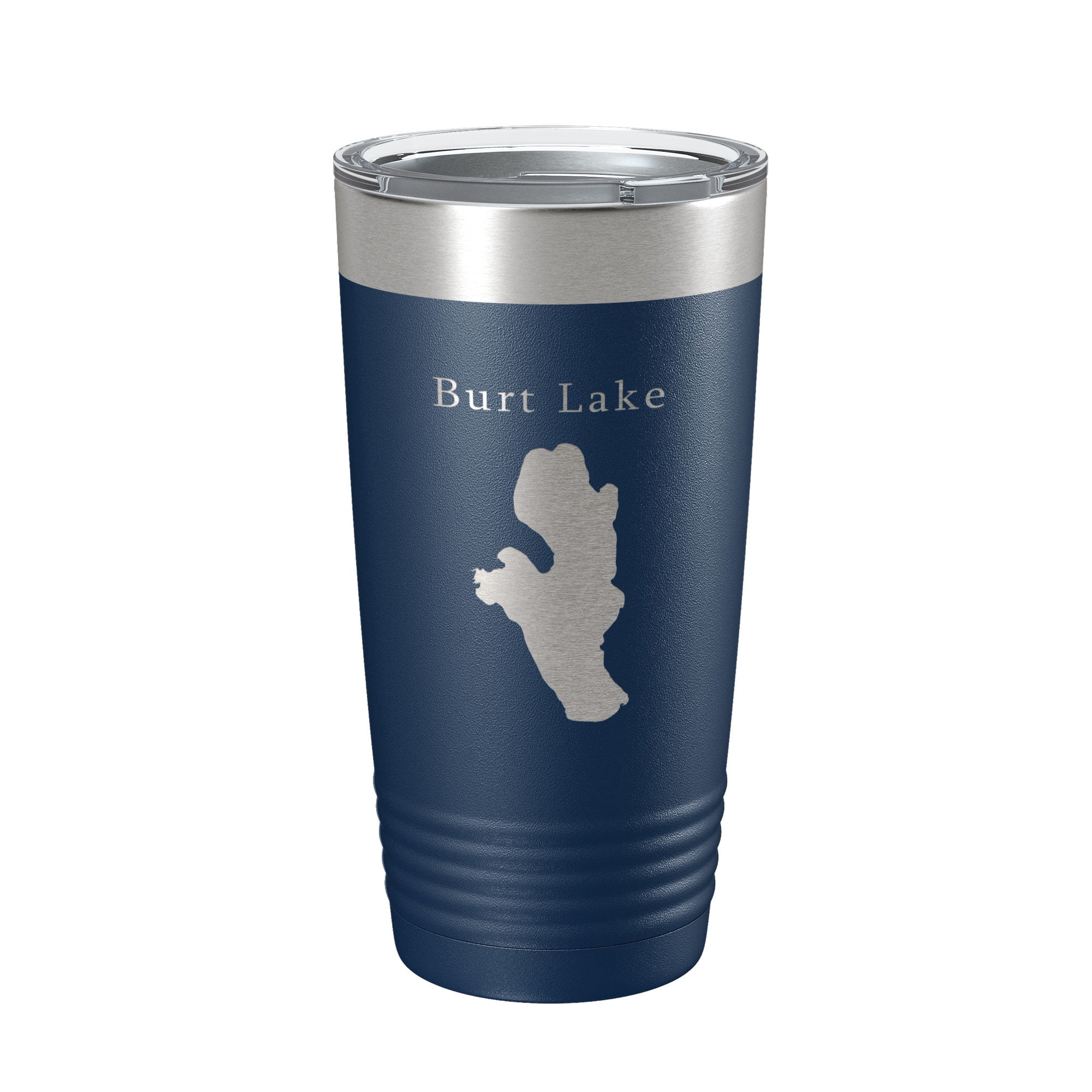 Burt Lake Map Tumbler Travel Mug Insulated Laser Engraved Coffee Cup ...