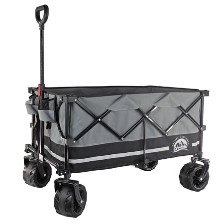 Maxwell Outdoors Folding Camping Wagon with More Silence Wheels, Black ...