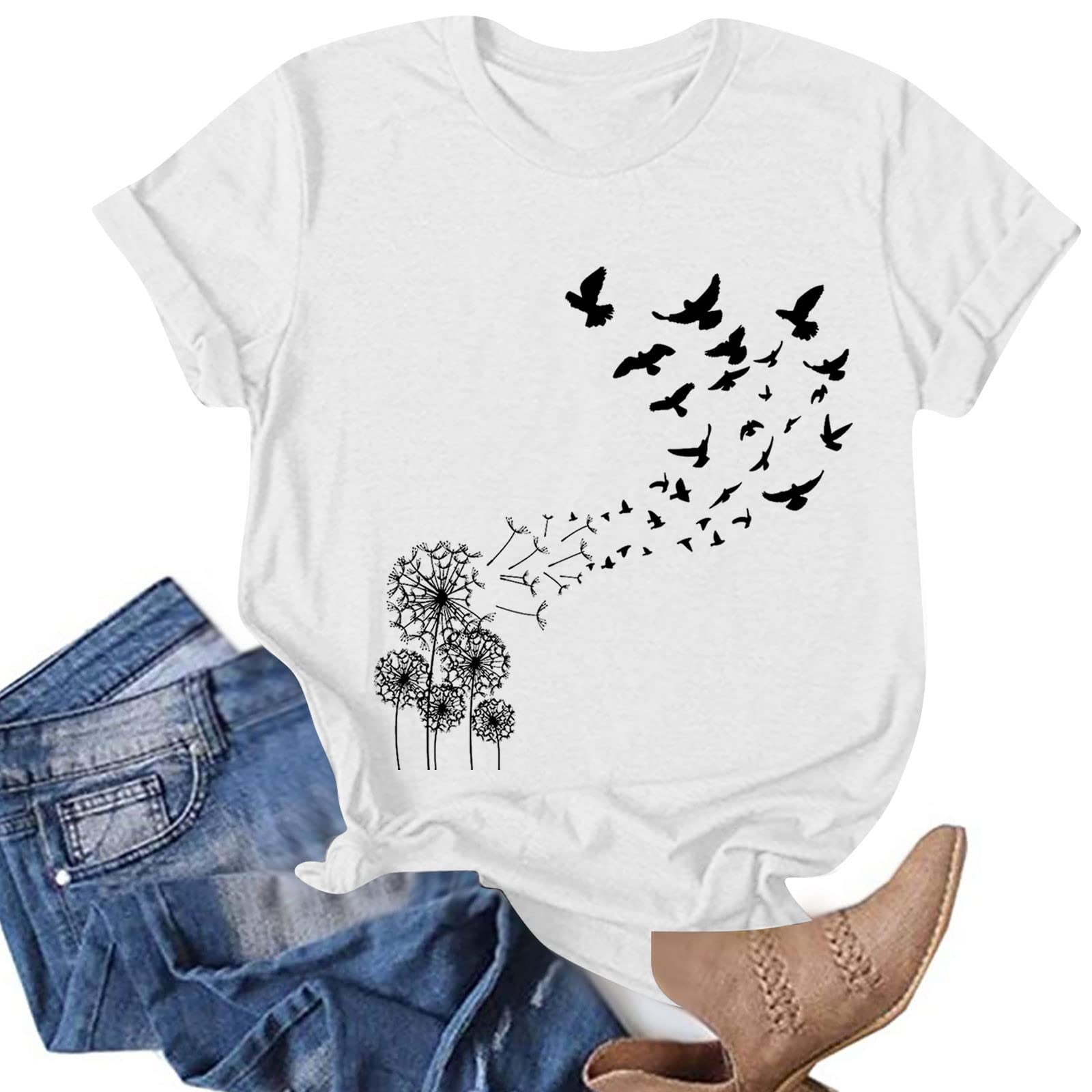 Click here for Unbranded Graphic Tees For Women Ashion Women Nove... prices