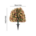 Spring Summer Artificial Rose Flowers Outdoor Garden Decor | Ground ...