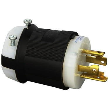 Hubbell HBL61CM64 Compact Gray Nylon Weatherproof Panel Mount Inlet ...