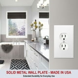 OVERSIZED Metal Outlet Cover, 1 Gang OVERSIZE Electrical Outlet Cover ...