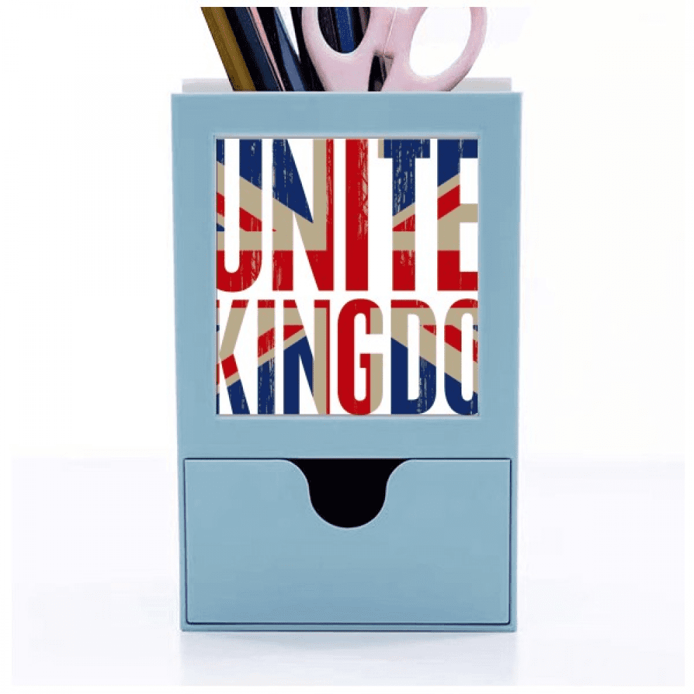Britain UK Flag Big Ben Union Jack Desk Supplies Organizer Pen Holder ...