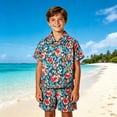 BOOMNY Toddler Boys Hawaii Outfits Tropical Graphic Short Sleeve ...