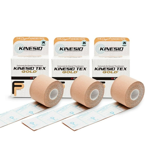 Cinta elástica terapéutica deportiva Kinesio Tex Gold FP Beige | Bodega ...