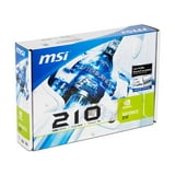 MSI Low Profile Video GPU - Geforce 210 1024MB DDR3 PCI-Express 2.0 Graphics Card MD1G/D3 ...