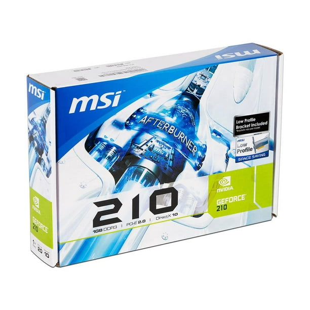 Tarjeta de Video NVIDIA GeForce N210 MSI 1GB GDDR3 N210-MD1G/D3 | Walmart en línea