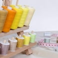 60-Spool Wooden Sewing Thread Organizer Rack - Natural Wood - Walmart.com