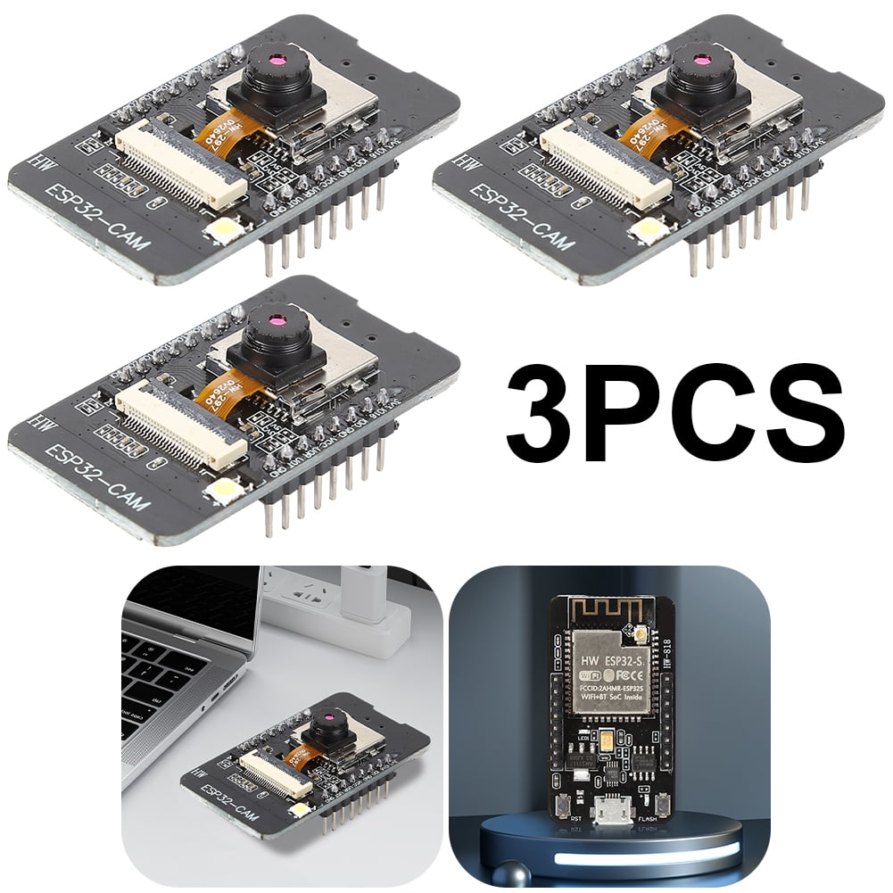 (HW-818) [Combinación 341313] + ESP32 puerto serie USB a WiFi/cámara ESP32-CAM-CH340 módulo ...