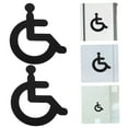 BESTYASH 4Pcs Disabled Wheelchair Symbol Acrylic Sign for Toilet and ...
