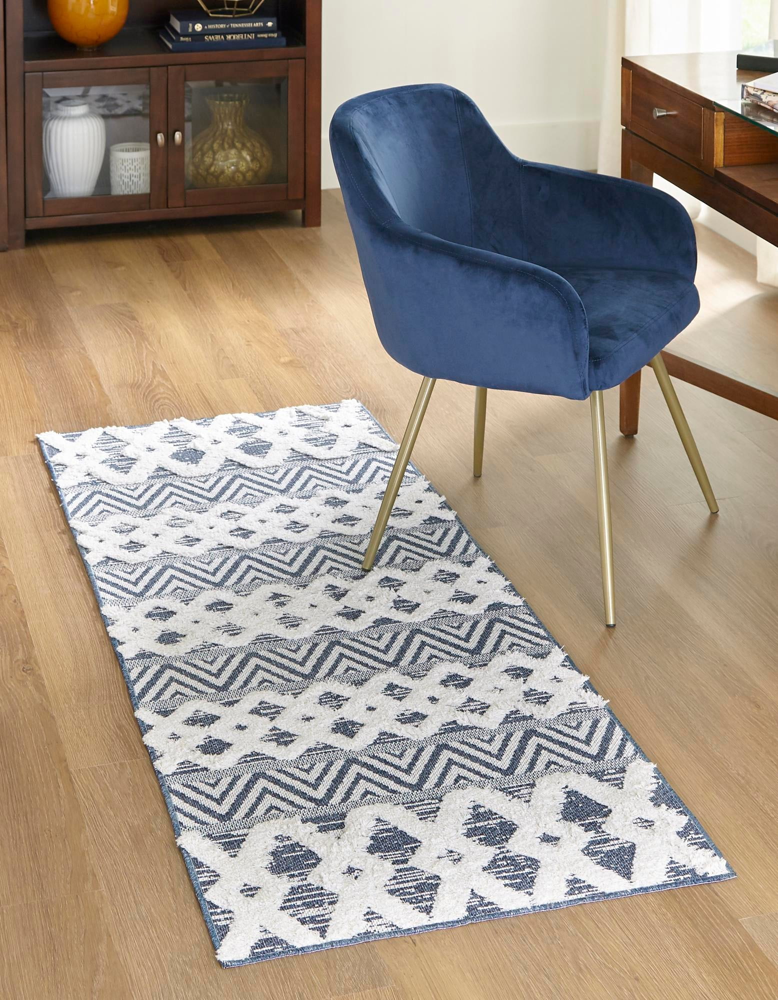 Rugs.com Sabrina Soto Casa Collection Rug – 12 Ft Runner Navy Blue High ...