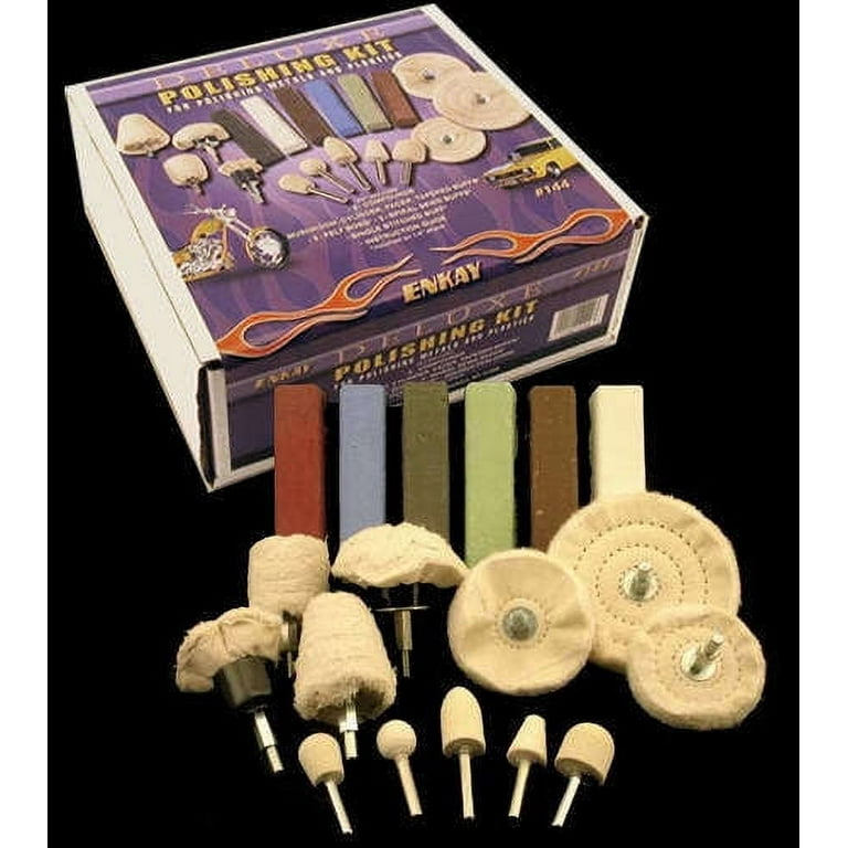 Wood Polishing Set 144 Piece Polishing Kit For Metal, Wood & Plastic ...