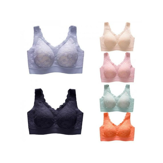 Topumt Sexy Lace Bralette Solid Cross Side Buckle Bra Brassiere ...