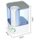 Equate Warm Mist Humidifier, Visible, FIlter Free, White & Blue, Top ...