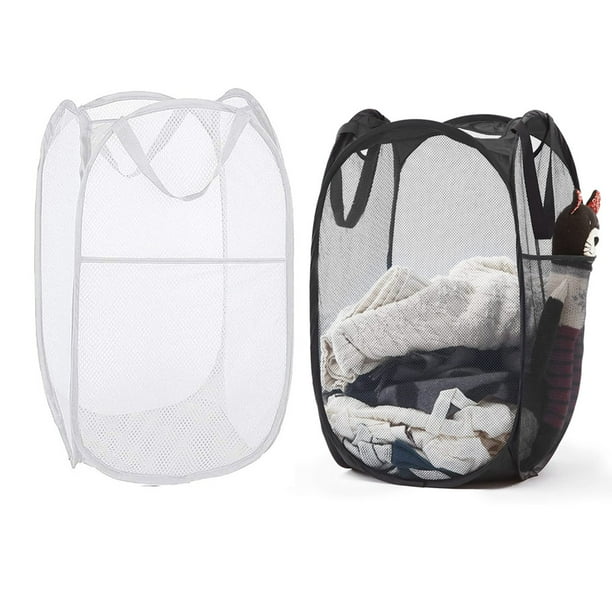 Foldable mesh pop-up laundry basket mesh with durable handle - Walmart.ca