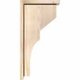 5 1/2"W x 12"D x 24"H Monterey Smooth Corbel w/Backplate, Douglas Fir ...