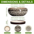 13 Inch Ceramic Bonsai Planter with Drainage Hole and Tray Round ...