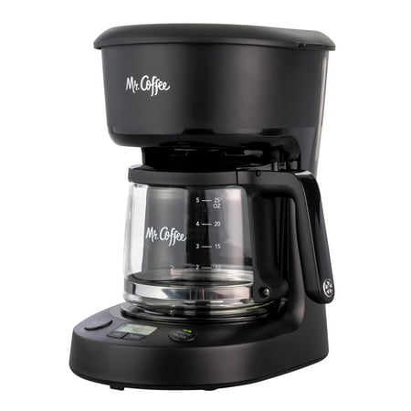 Mr. Coffee 5-Cup Programmable Coffee Maker, 25 oz. Mini Brew, Brew Now ...