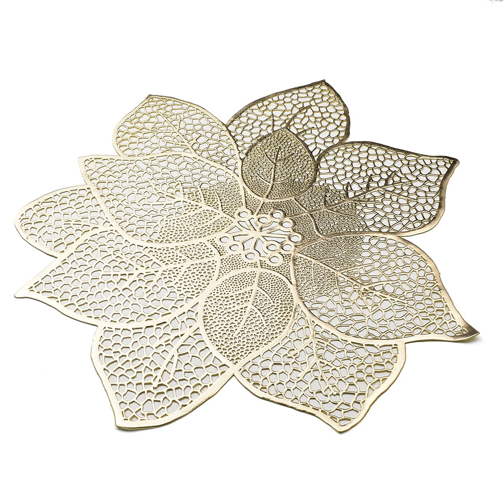 Placemat Table Mat Simulation Bauhinia Flower PVC Decorative Table Pad ...