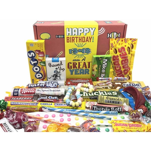 RETRO CANDY YUM ~ 1948 76th Birthday Gift Box Nostalgic Candy Mix from ...