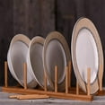 Bamboo Wooden Dish Rack/Dish Dryer/Plate Holder Kitchen Storage Cabinet ...