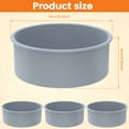 Ihvewuo 4Pcs Silicone Cake Tin Set 6.3" Round Non-Stick Baking Molds ...