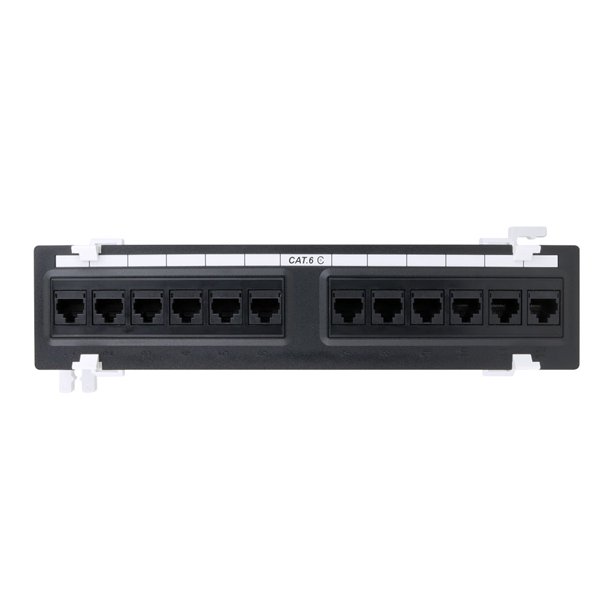 Construct Pro 12-Port Cat6 Wall Mount Patch Panel, RoHS Compliant ...